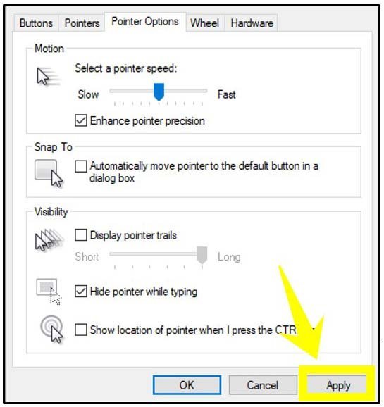 How to Turn off Mouse Acceleration in Windows 10